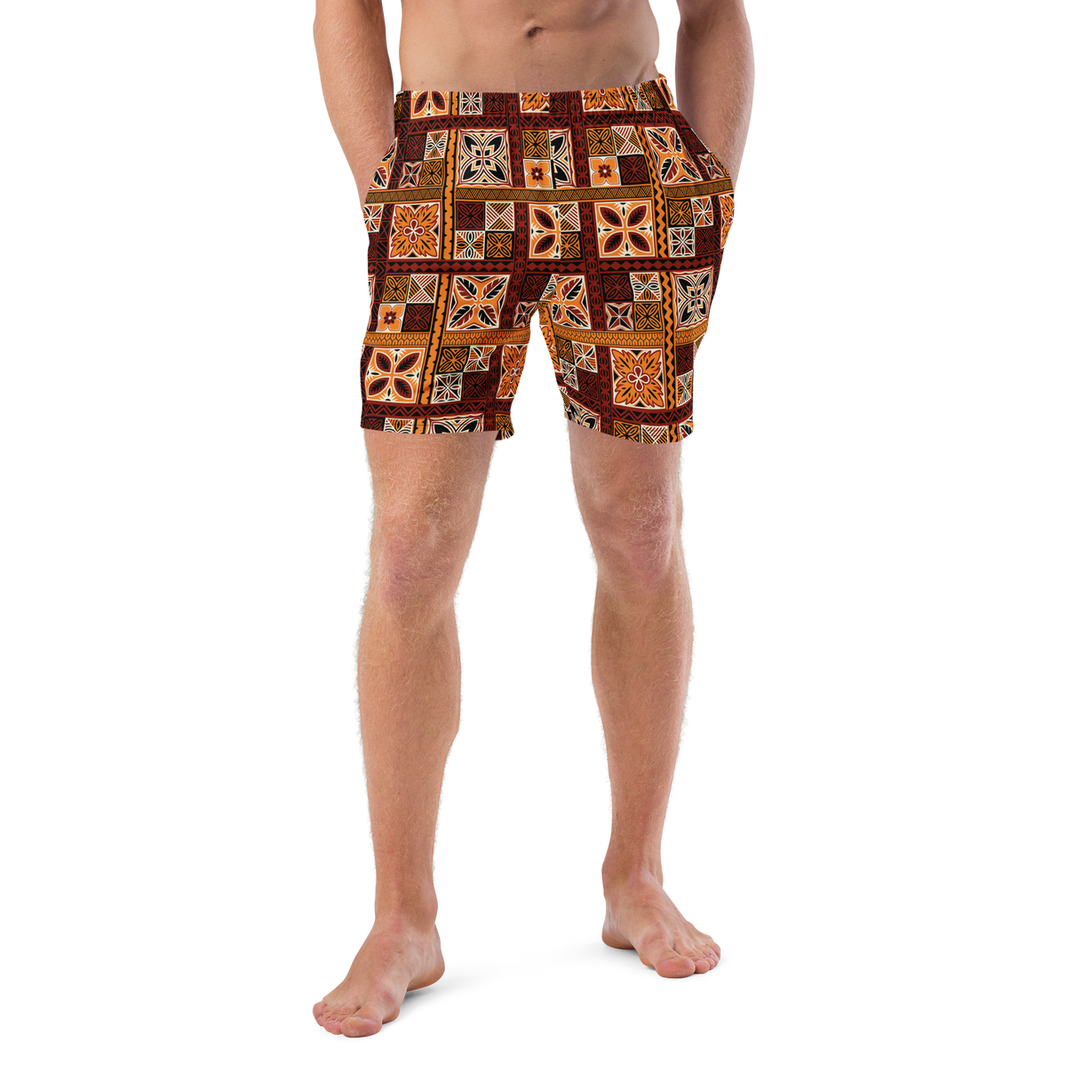 Tiki Squares Swim Trunks – Terrible Tiki