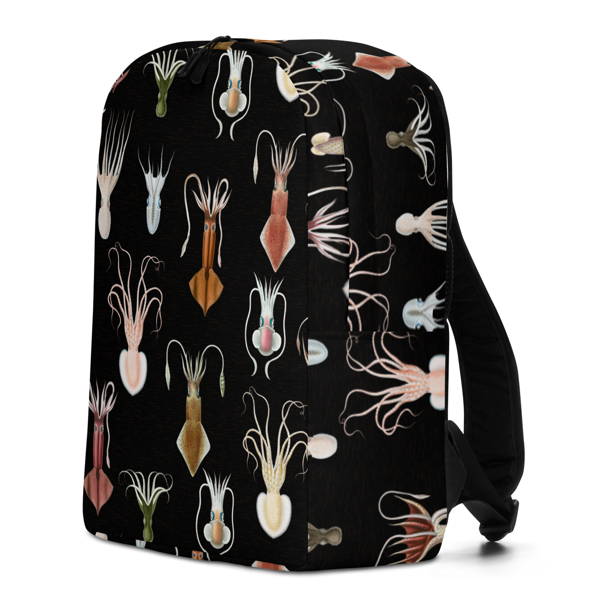 Cephalopod Black Minimalist Backpack – Terrible Tiki