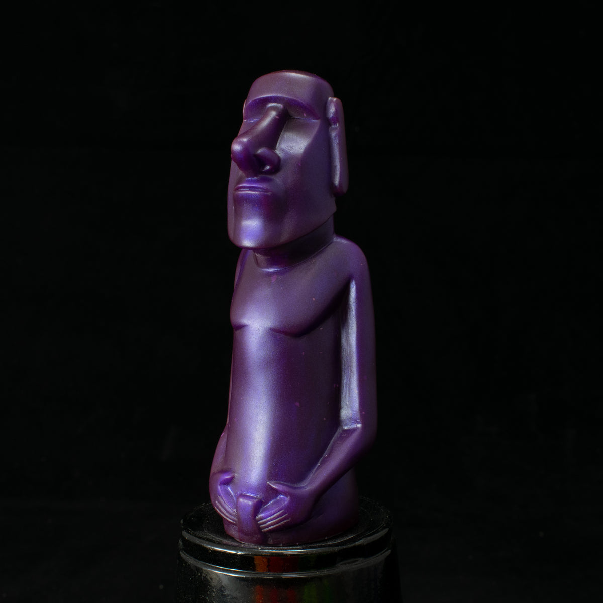 Mini Moai Figure, Purple Blue Pearl – Terrible Tiki