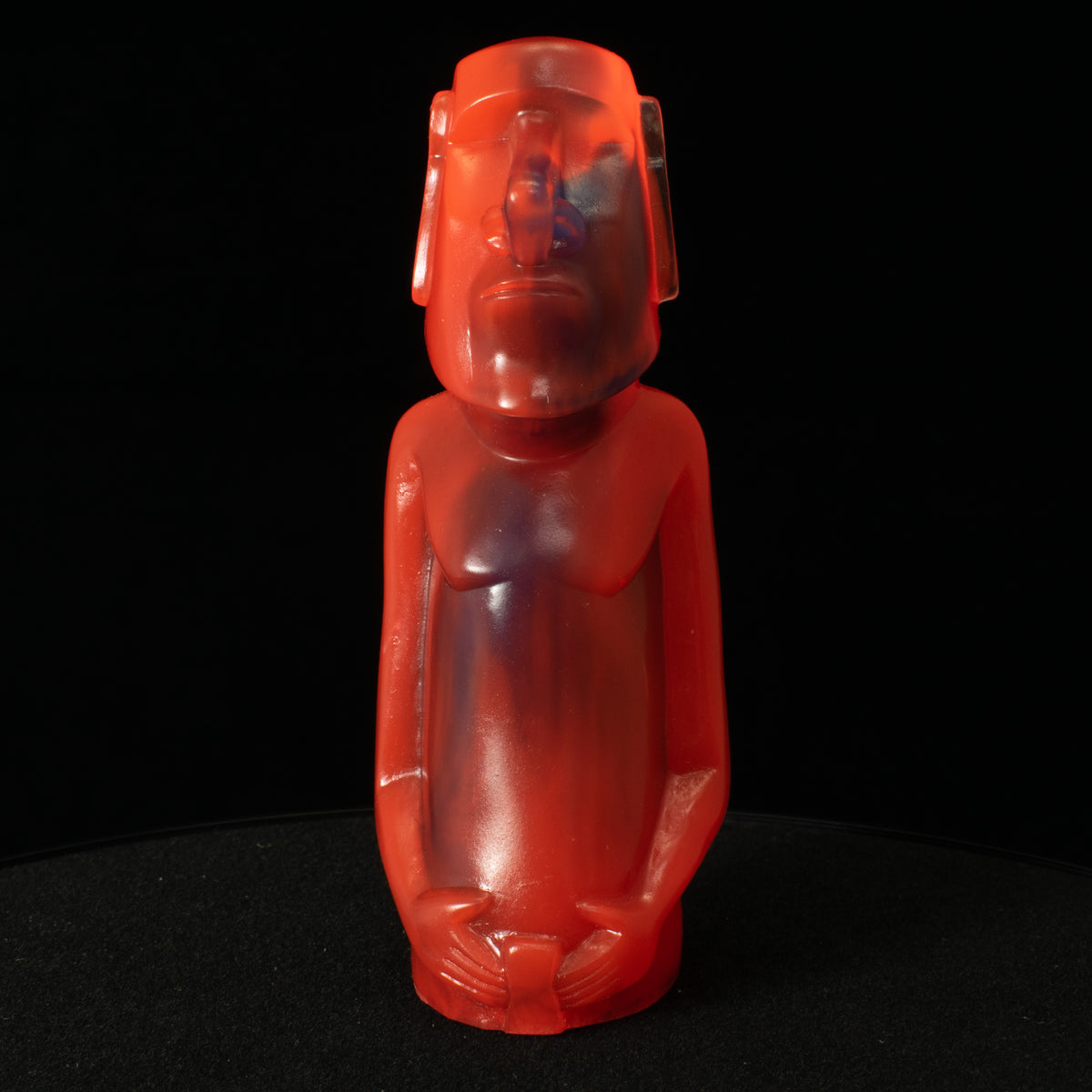 Mini Moai Figure, Neon Galaxy Swirl – Terrible Tiki